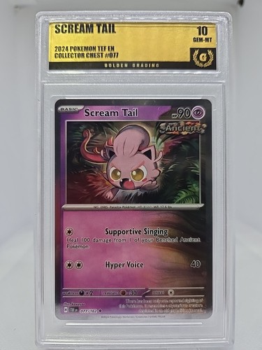 2024 Pokémon Temperal Forces Scream Tail Promo #78/162 Golden Grading 💎 ...