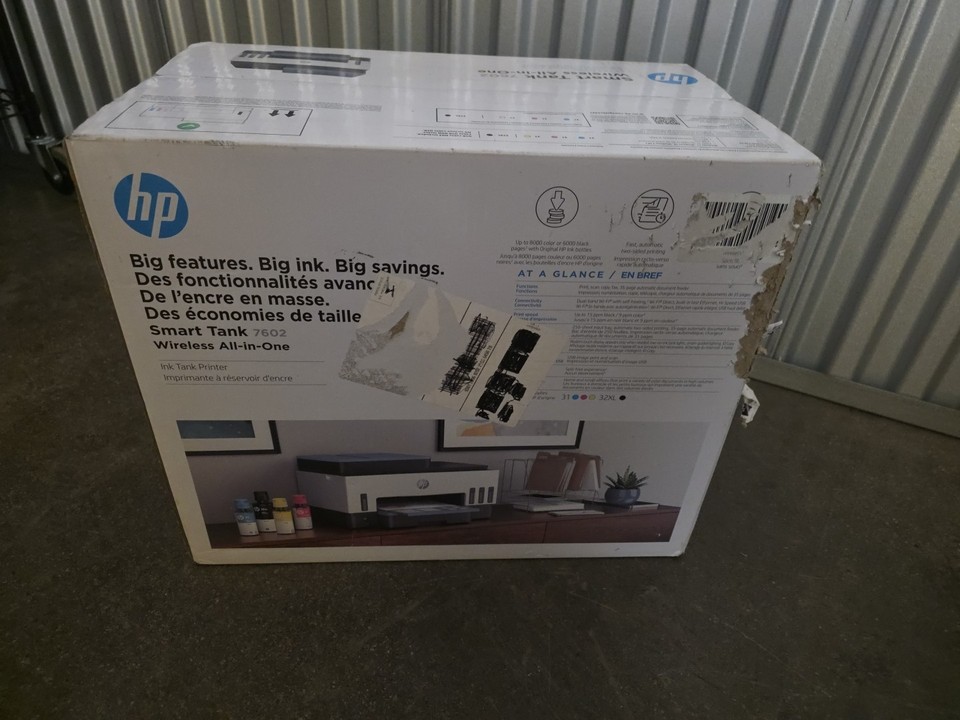 HP Smart Tank 7602 All-In-One Wireless Inkjet Printer*(READ DESCRIPTION ...