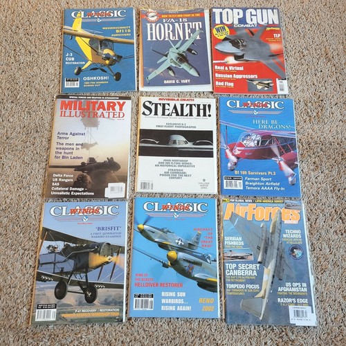 Vintage Aircraft & Avionic Magazine Classic Wings, Lot Of 31, Protected ...