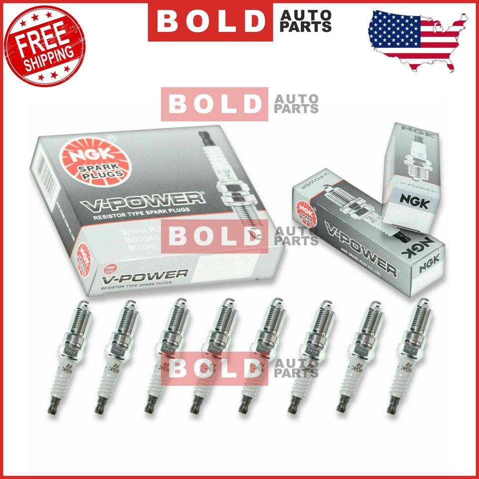 NGK 4177 TR6 V-Power Premium Copper Spark Plugs Kit Set Of 8 | eBay
