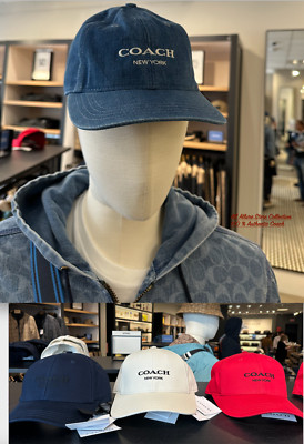 Coach Baseball Hat 100% Organic Cotton CH409 Pick color | eBay