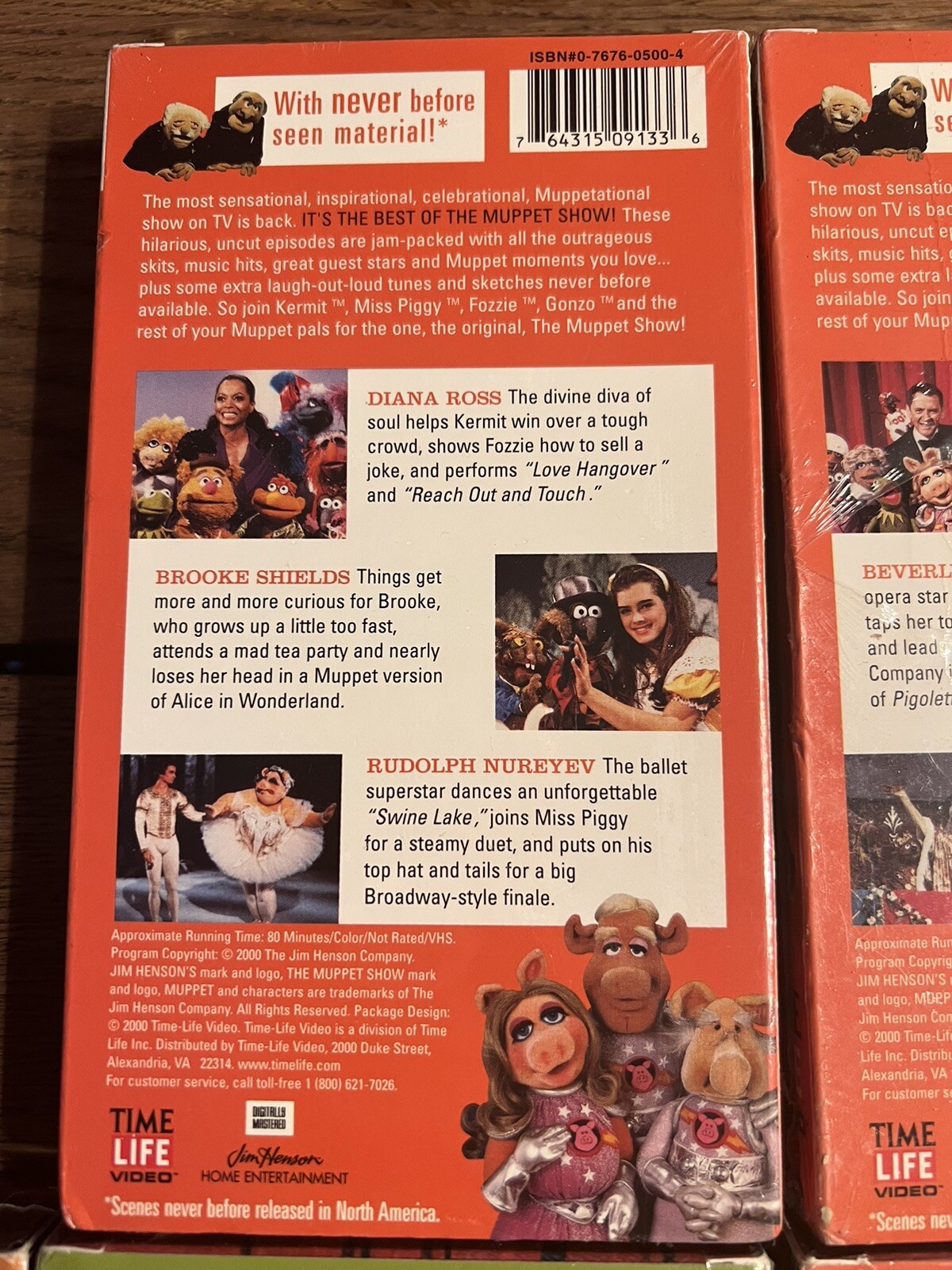 Best Of The Muppet Show Set Of 6 VHS Sealed and 1 open Time Life Video ...