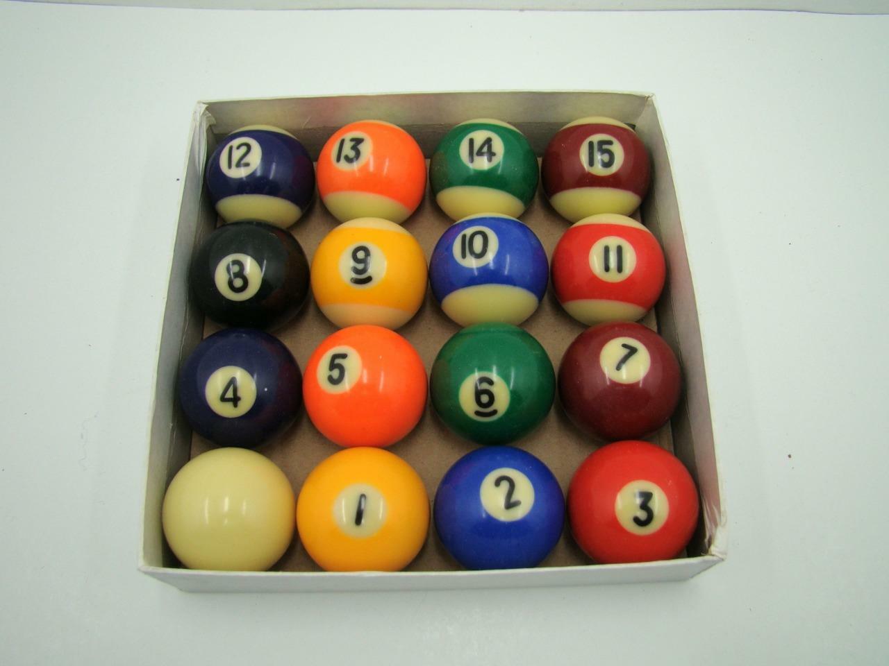 Vintage Billiard Balls 1 1/2 inch Ceramic Pool Balls in great condition ...