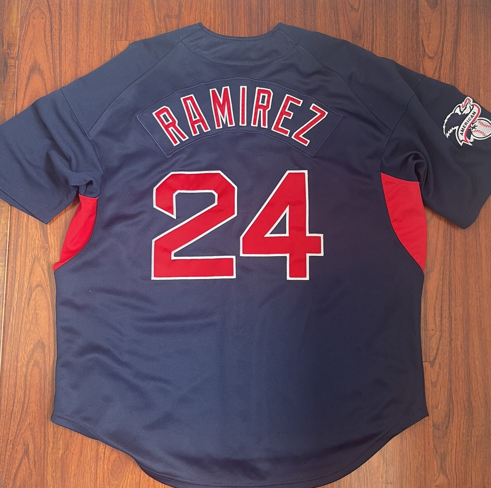 BOSTON RED SOX HANLEY RAMIREZ #24 Nike Jersey Mens Size Large Blue | eBay