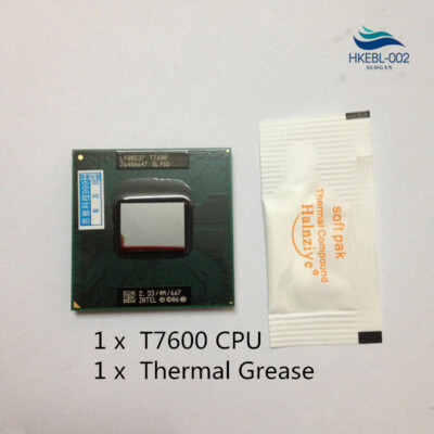 Intel Core 2 Duo T7600 CPU 2.33 GHz 4M Cache 667 MHz FSB Processor ...