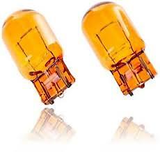 2 x 582 Capless Amber Car Bulb REAR Indicator Bulbs 12V 21W Orange ...