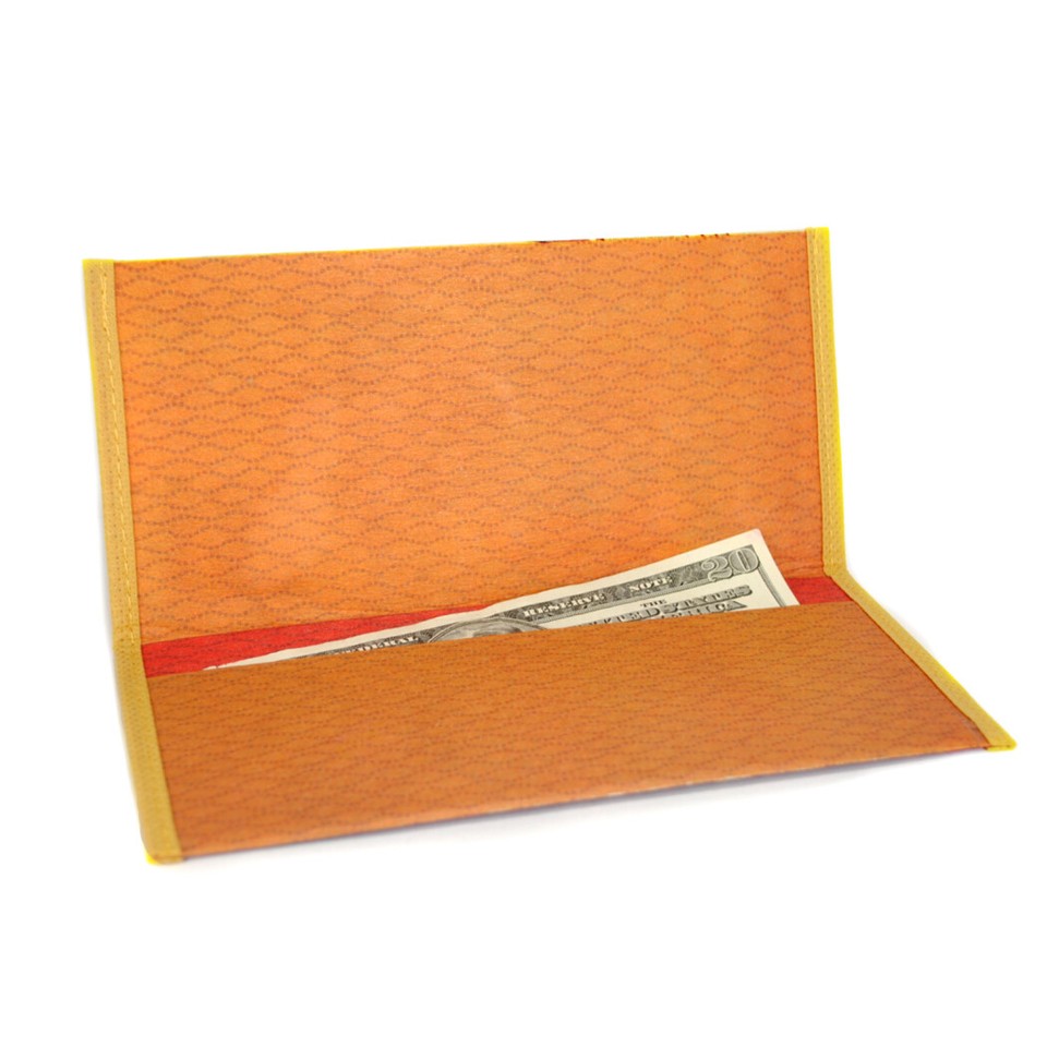 JAPANESE GEISHA WALLET Paper Bi-Fold Checkbook Cover Ukiyo-e Asian ...