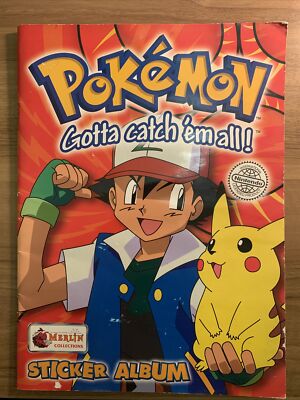 Pokemon Merlin Sticker Album 1999 With Poster - Excellent Condition ...