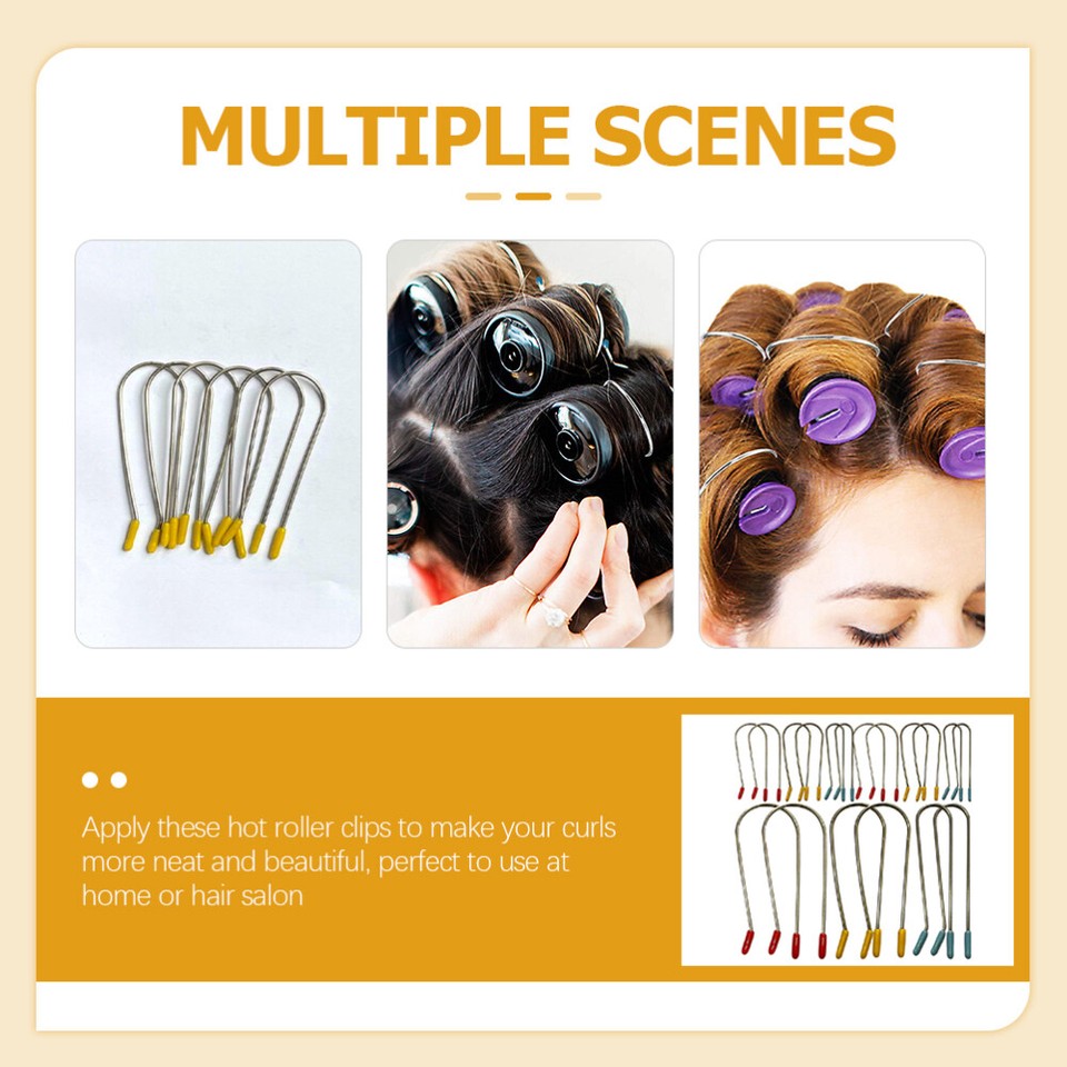 24 Pcs Curler Clips for Hot Rollers Electric Curlie Hair Pins Curlers ...