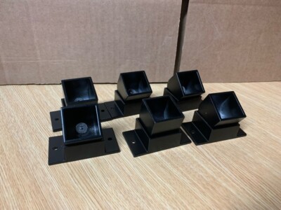 Ironcraft Accessory Black Metal End Cover For Aluminum Fence Bracket 6 ...