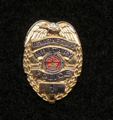 MINI US MARINE MILITARY POLICE MP MARINES HAT PIN USMC MOS 5811 TIE TAC ...