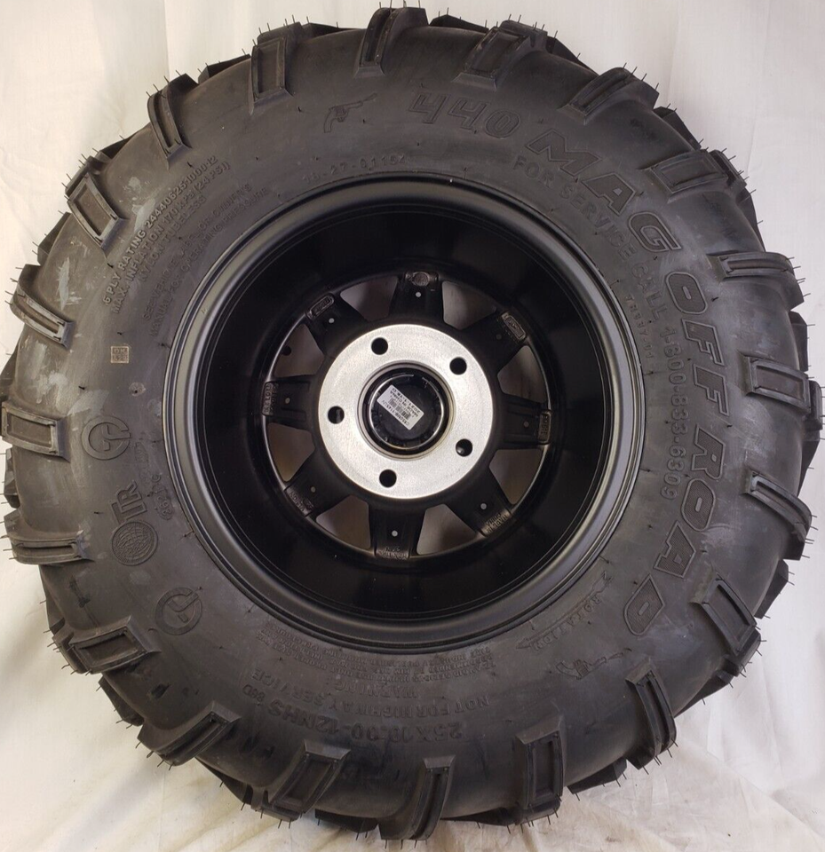 KUBOTA RTV X900 1100 1120 1140 TIREs WHEELs RIMs 25x10-12 440MAG 5/4.5 ...