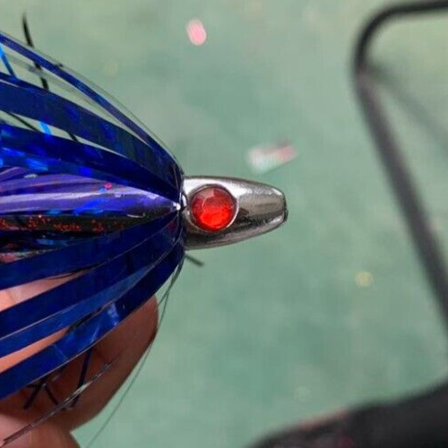 2 Piece 1/4oz Head 5" Mylar Trolling Lure Tuna Wahoo Mahi Kingfish ...