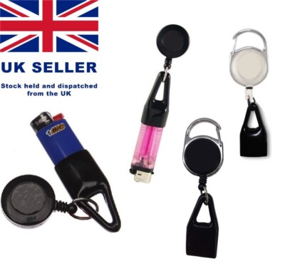 SECURE RETRACTABLE LIGHTER / USB LEASH STRING CLIP HOLDER BIC LIGHTERS ...