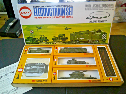 COX Military Manifest Train Set 6016 Vintage 1974 Electric HO scale US ...