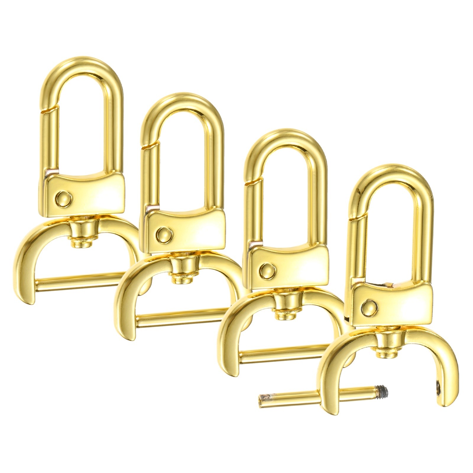 Swivel Clasp Hooks [4pcs] - Key Chain Clip Hook - [Rose Gold - 1.9 IN ...