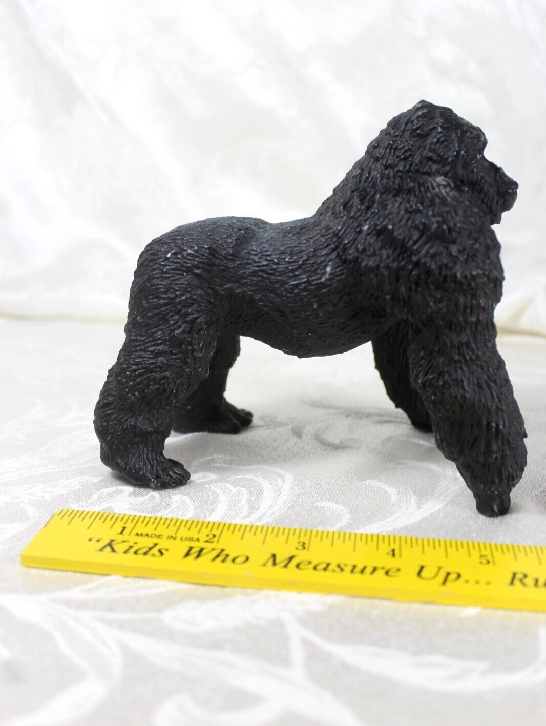 1990 Safari Ltd. GORILLA Figure Toy 6" Vanishing Wildlife Male Gorilla ...