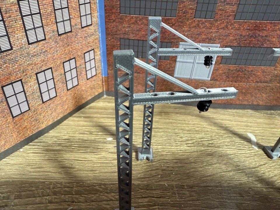 HO Scale Catenary Pole Single Overhead Power Line Holder for Model ...