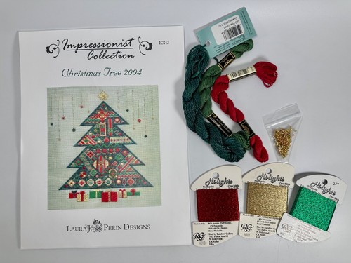Laura J. Perin Designs Christmas Tree 2004 Needlepoint Kit with Thread ...