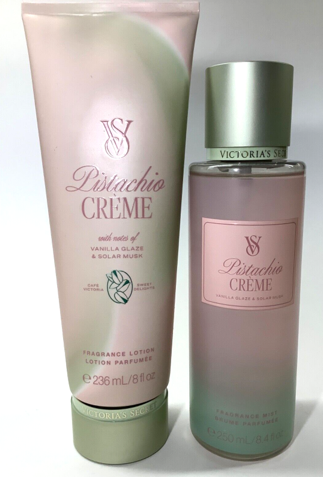 Victoria's Secret PISTACHIO CRÈME Fragrance Mist + Lotion Set Café ...