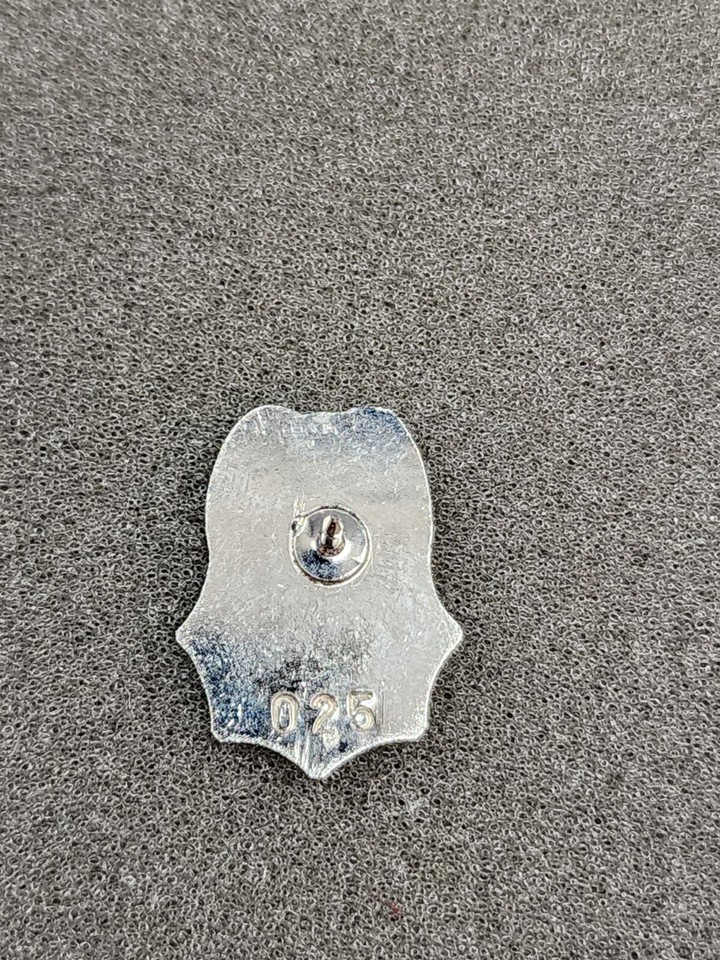 WISCONSIN PATROL OFFICER Tie Tack Lapel Hat Pin Silver Tone Black Mini ...