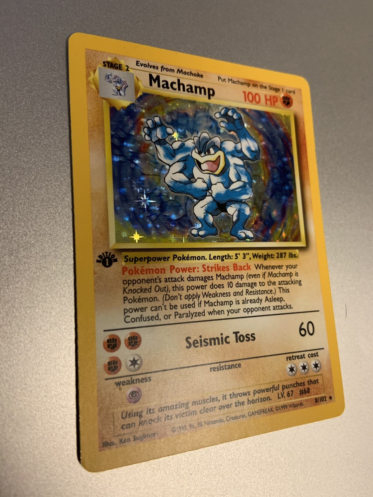 Wizards of the Coast Machamp 8/102 Pokemon Base Set 1st Edition ...