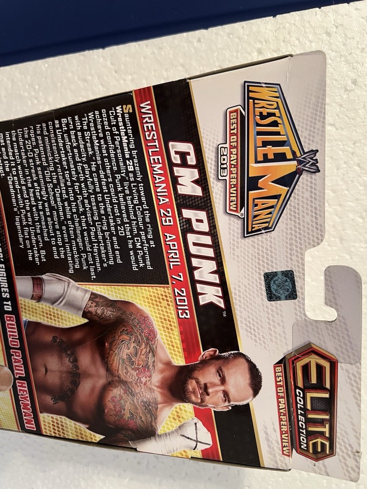 WWE 2013 Elite Collection Best Of Pay Per View CM Punk BAF Paul Heyman ...
