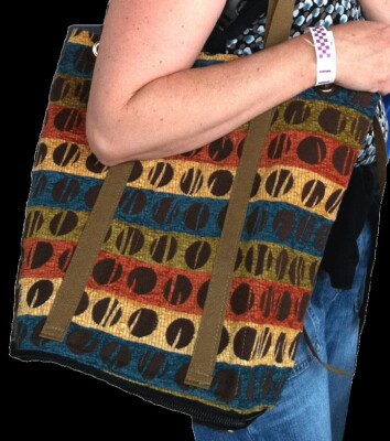 Nantucket Bagg Tapestry Knitting Bag, Tote, Travel COLORFUL PLANETS | eBay