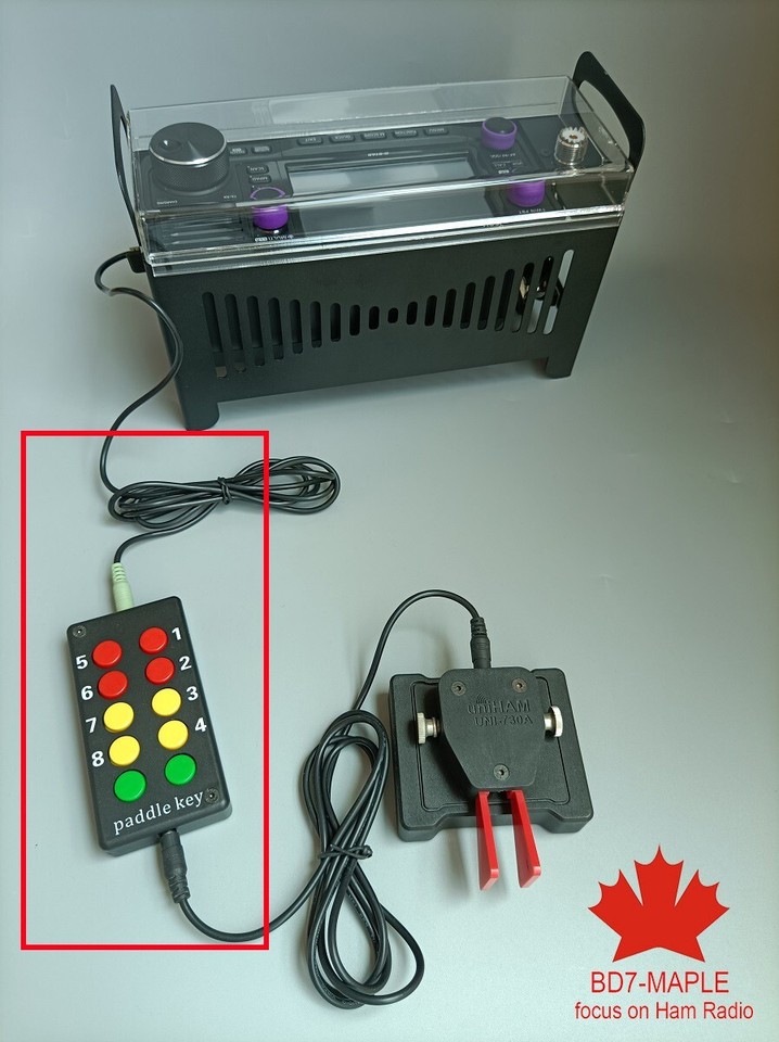 External keypad with button paddle key For ICOM 705 IC-705 SDR HF ...