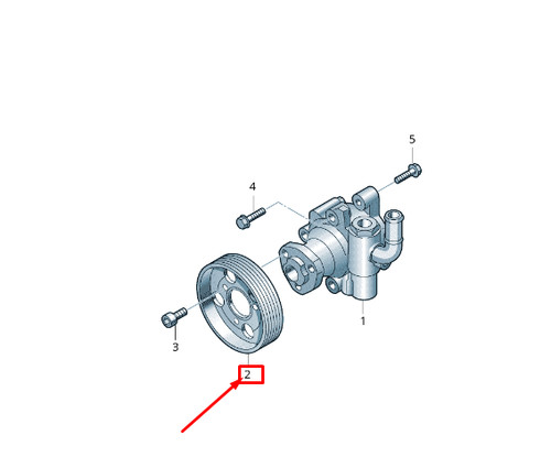 NEW VW AMAROK 2H POWER STEERING PUMP PULLEY 06H145255F ORIGINAL | eBay
