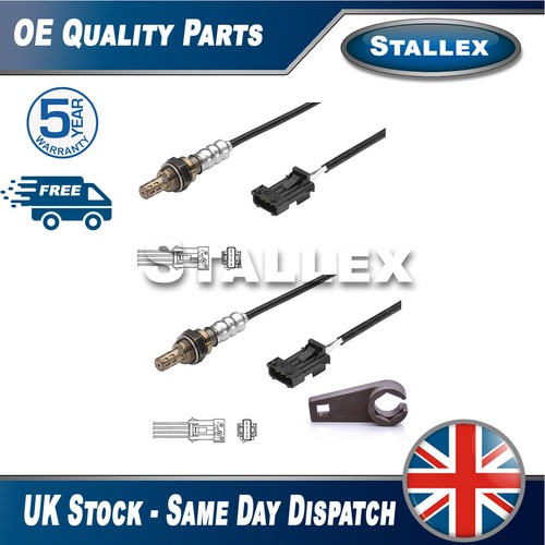 Fits Volvo V70 C70 S70 2x Lambda Sensors + Fitting Tool Front + Rear ...