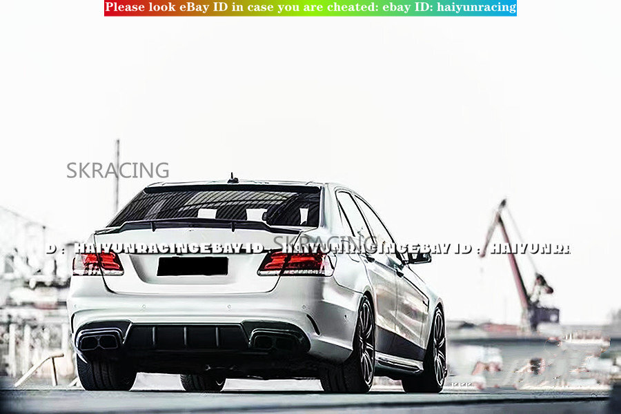 FOR 2010-2016 W212 E300 E350 E550 E63 SEDAN CARBON FIBER REAR TRUNK SPOILER WING | eBay