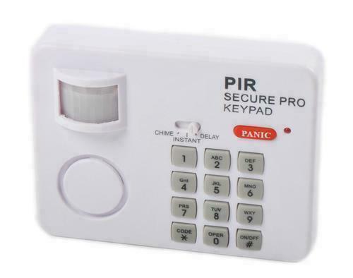 WIRELESS MOTION SENSOR ALARM WITH SECURITY KEYPAD PIR HOME GARAGE SHED ...