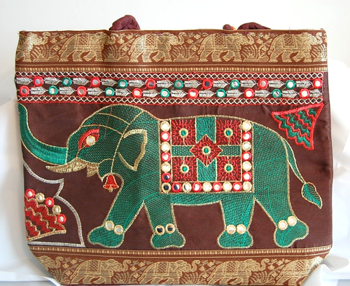 Embroidered Bohemian Indian Elephant Hindu Shoulder Bag | eBay