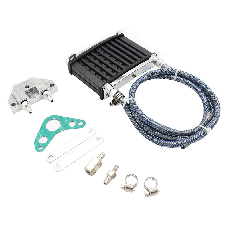 Black Oil Cooler Cooling Radiator For 50cc 70cc 90 110cc 125cc Dirt Pit ...