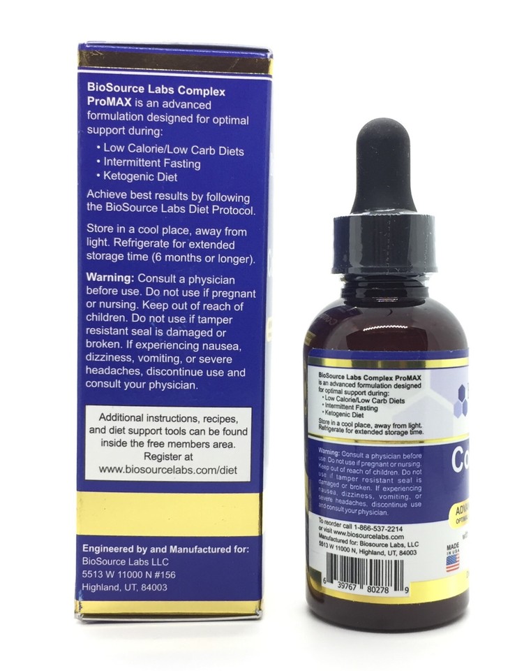 BioSource Labs Complex ProMAX Premium Diet Drops Advanced Diet Support ...