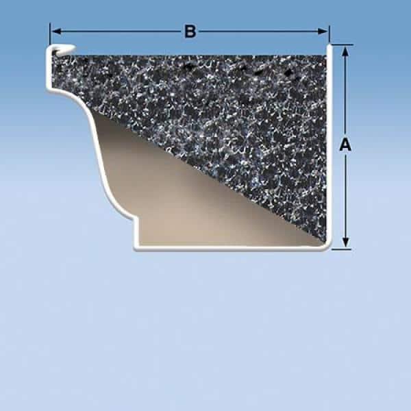 GutterFoam PRO FR 4-ft Gutter Guard Foam Filter UV Stabilized Plastic ...