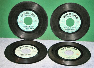 A Lot of 4 RONNIE DOVE 45 RPM Records - Years of Tears, No Greater Love ...