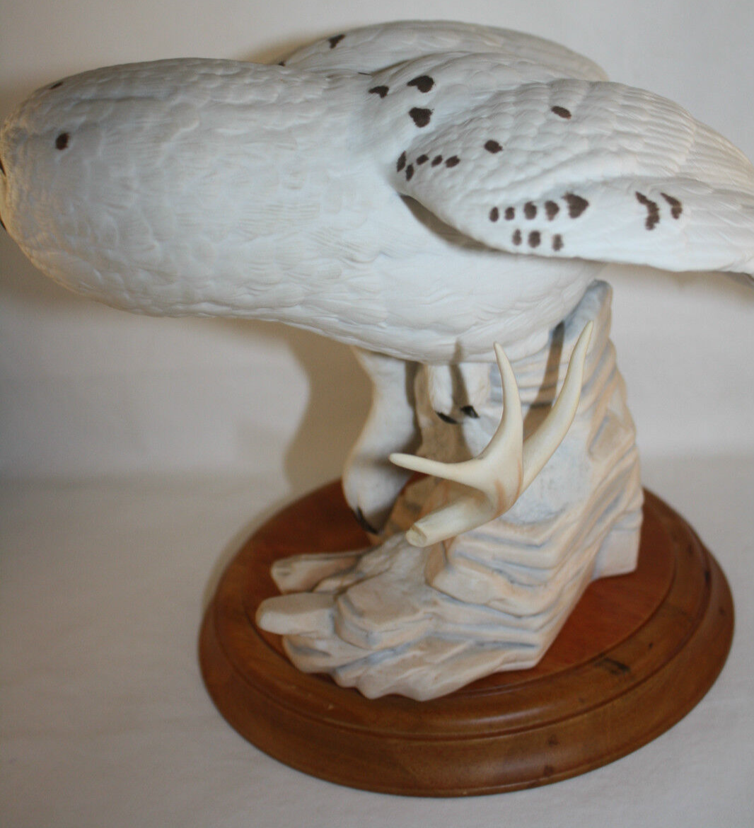 FRANKLIN MINT 1990 THE SNOWY OWL BY GEORGE MCMONIGLE PORCELAIN ...