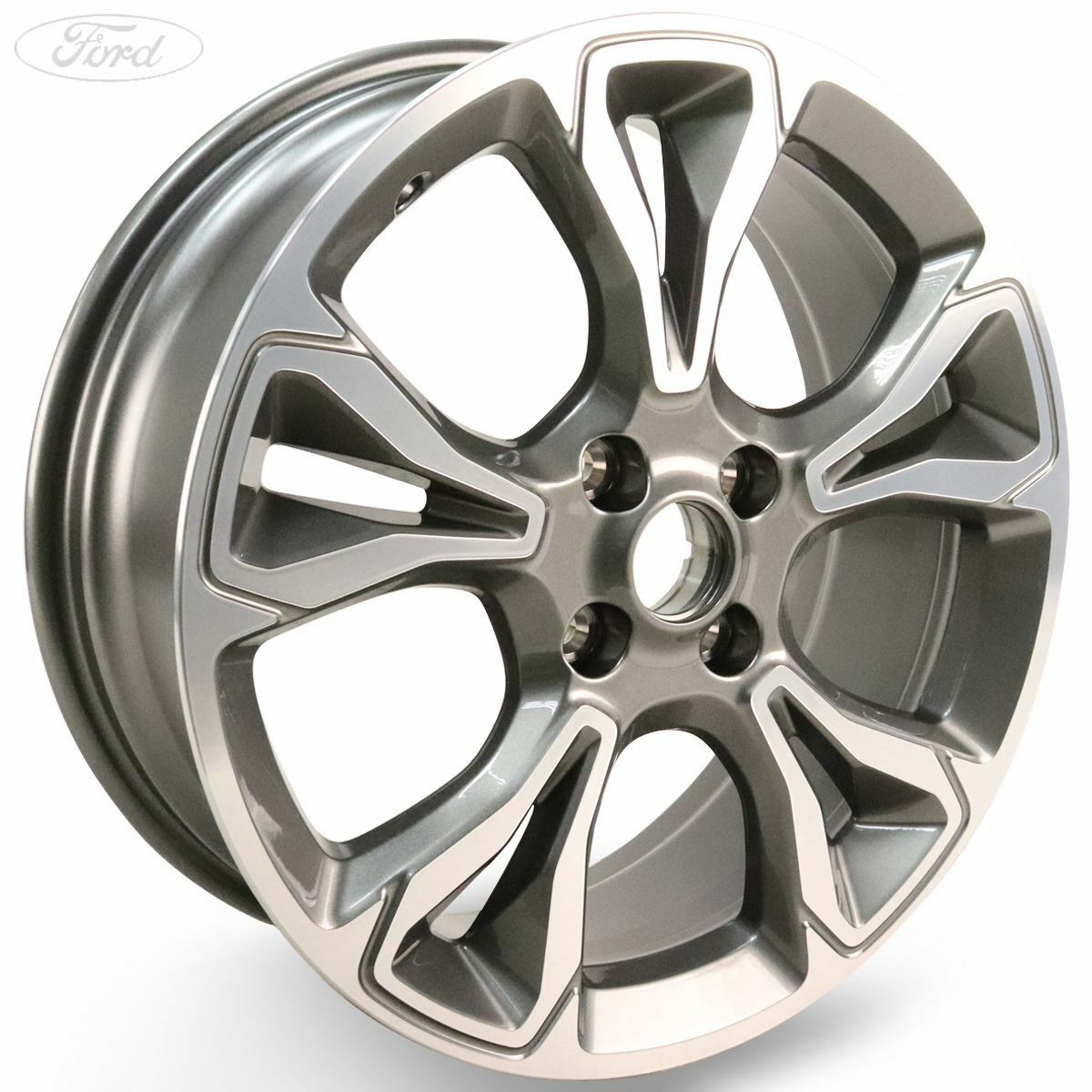 Genuine Ford Fiesta Mk8 18" Alloy Wheel 5x2 Spoke 7x18 Rock Met ...