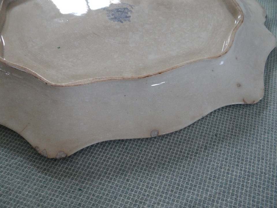 William Ridgway 629 Floral Blue Transfer ware Under Plate c. 1838-45 | eBay