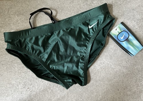 NWT Rare Men's Nike Swim Briefs Size 30 Nylon Lycra Spandex Unlined ...