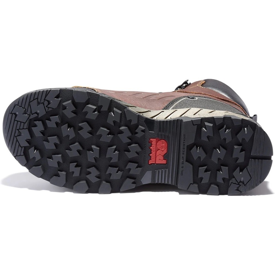 Men's Timberland Pro Work Summit Waterproof Insulated CT Brown 8" Boot ...