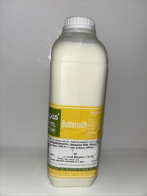 Buttermilk 2 X 1 Litre Pasteurised Cultured Cow Milk From Tipperary ...