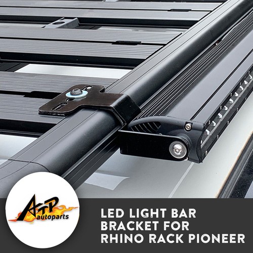 Pair for Rhino Rack Pioneer Platform Tray LED Light Bar Bracket | eBay ...