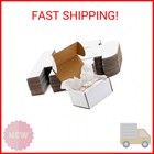 Stockroom Plus 50-Pack White Corrugated Packaging Boxes 4x3x2, Bulk ...