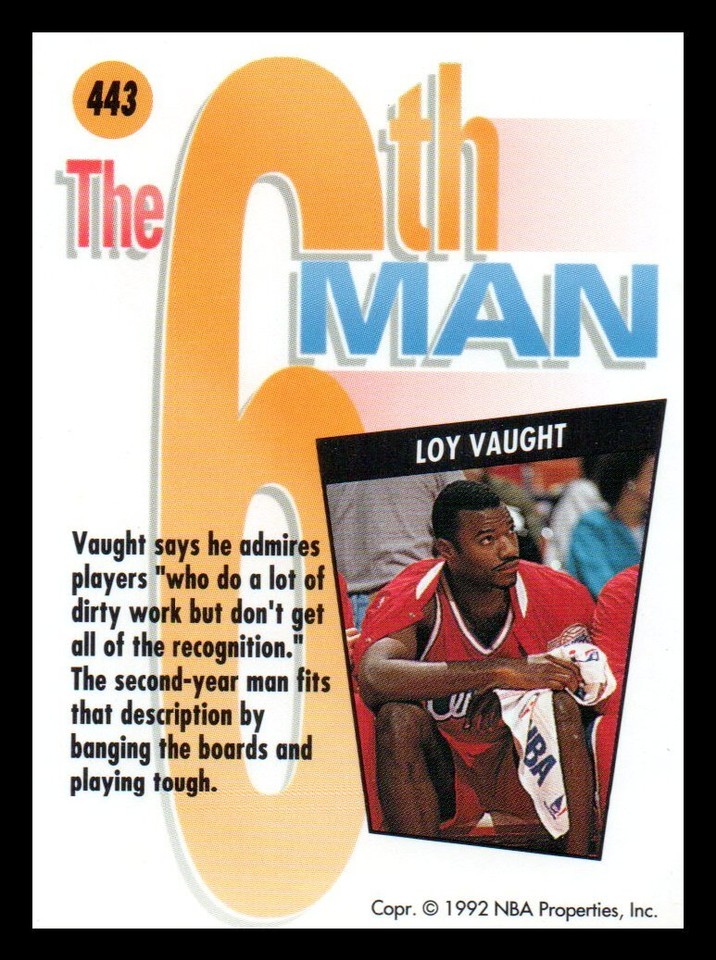 1991-92 SkyBox #443 Loy Vaught NBA Basketball L.A Clippers | eBay