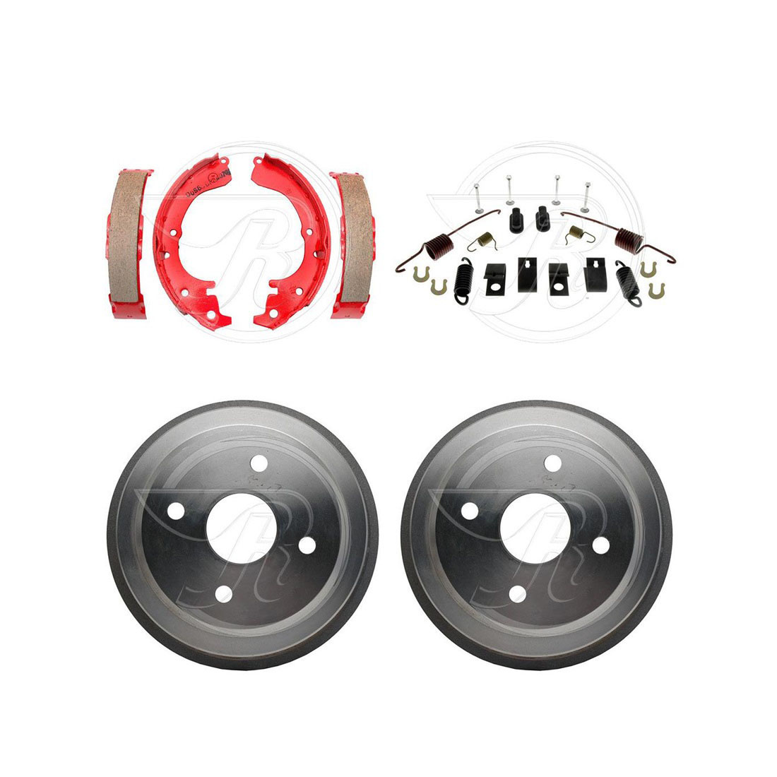 For 1981 1982 1983 1984 Toyota Starlet Rear Kit Brake Drums & Shoes ...