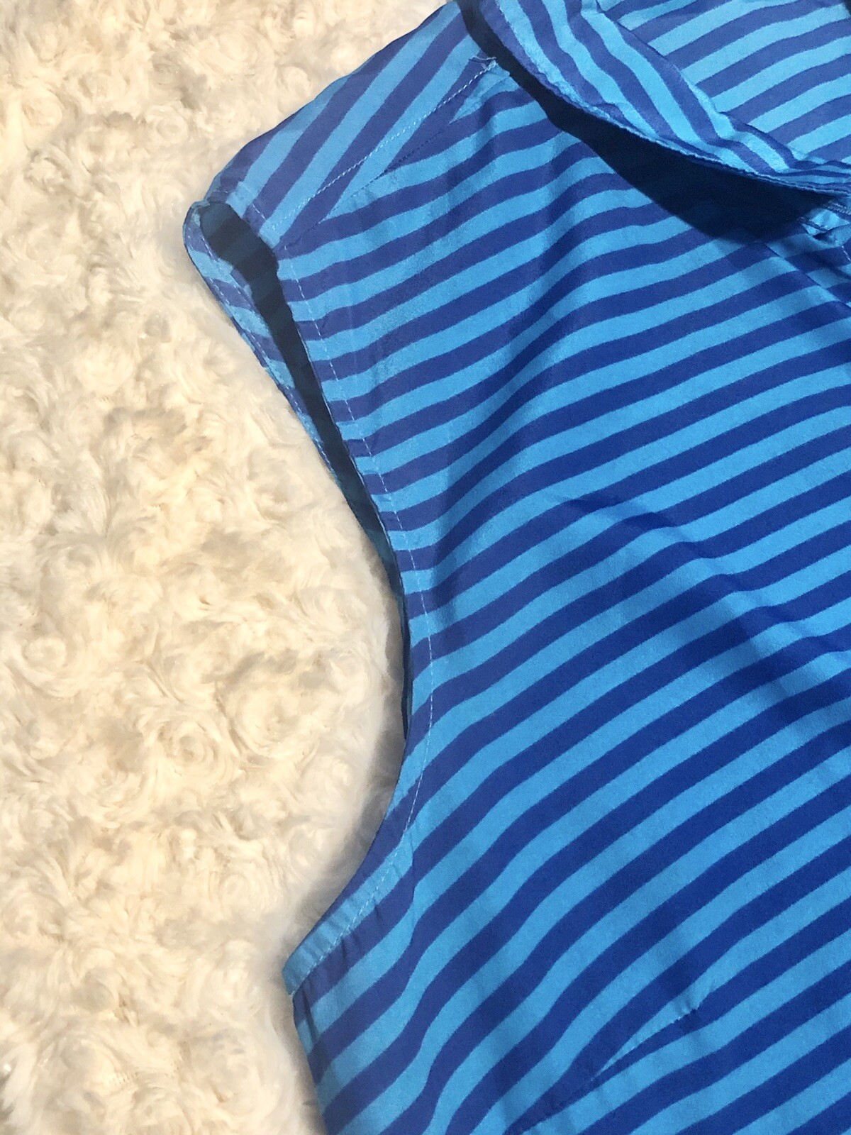 George Shirt Size XL/XG 16-18 Blouse Sleeveless Top Women’s Blue Dark ...