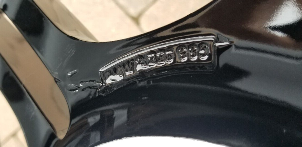 BMW E24 E28 M5 E39 OEM MPar 17" Staggered Style 66M Gloss Black Wheels ...